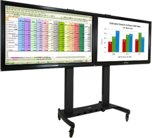 Mounting Systems - TouchBoard - Dual Screen Fixed Height System - Empowered Learning