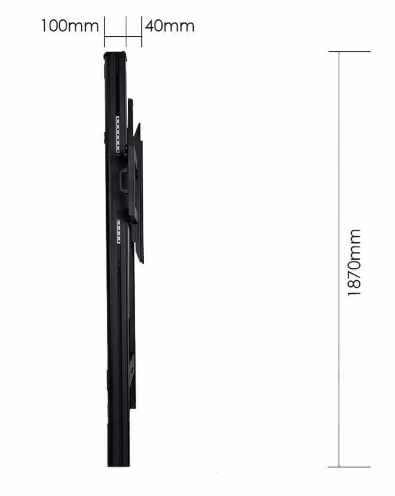 Wall Mount Fixed Height Dual Screen System - Empowered Learning